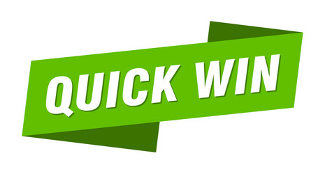 Quick win stamp label on transparent Royalty Free Vector