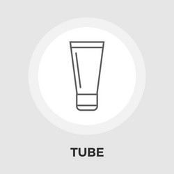 Tube flat icon Royalty Free Vector Image - VectorStock