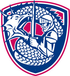 Knight Dragon Crest Vector Images (over 170)