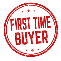 First time buyer banner design Royalty Free Vector Image