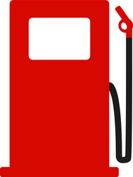 Fuel pump icon symbol diesel on white Royalty Free Vector