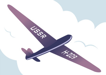 Plane dropping bombs Royalty Free Vector Image