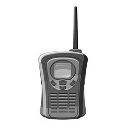 Portable handheld police radio device Royalty Free Vector
