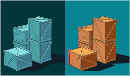 Shipping Crate Wood Vector Images (over 2,600)