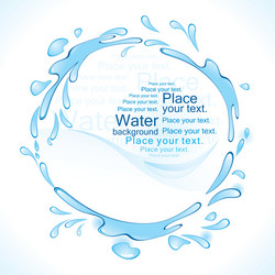 Water Splashes and Leakage Royalty Free Vector Image