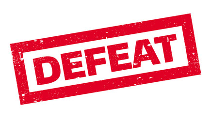 Defeated rubber stamp Royalty Free Vector Image