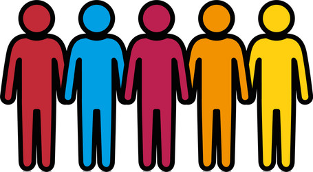 Teamwork pictograph symbol Royalty Free Vector Image