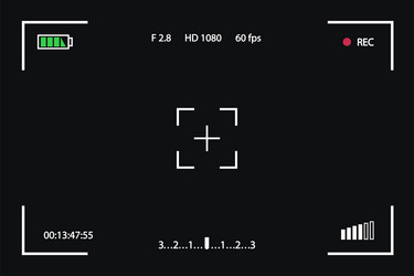 Viewfinder template set -record frame Royalty Free Vector