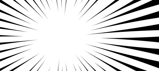 Comic book speed lines action lines manga effect Vector Image