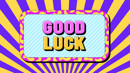 Best of Luck Banner Vector Images (over 390)