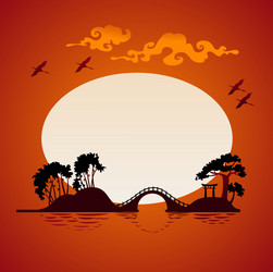 Abstract asian background Royalty Free Vector Image