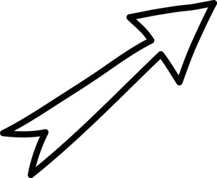 Bold around arrow Royalty Free Vector Image - VectorStock