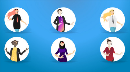 Different women various international females Vector Image