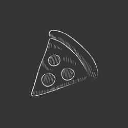 Chalk Drawn Pizza Slice Vector Images (over 150)