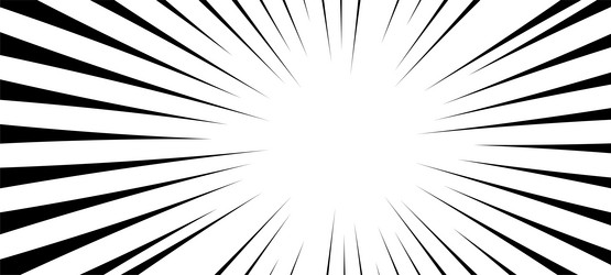 Comic book speed lines action manga effect Vector Image