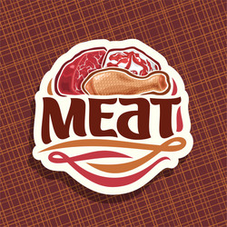 Logo for fresh meat Royalty Free Vector Image - VectorStock