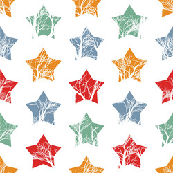 Abstract colorful stars seamless pattern Vector Image