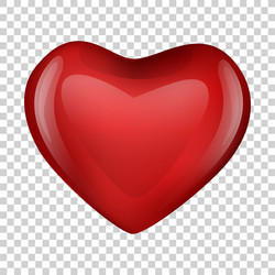 Transparent heart Royalty Free Vector Image - VectorStock