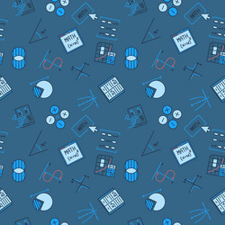 Mathematics modern seamless pattern math Vector Image