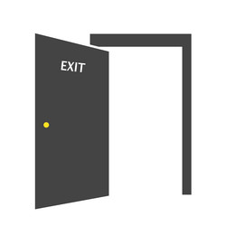 Open office door concept Royalty Free Vector Image