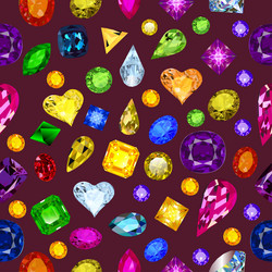 Green background with jewels Royalty Free Vector Image