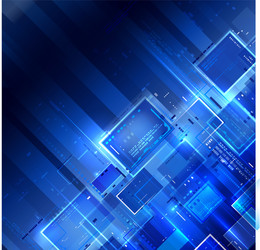 Blue light tech background Royalty Free Vector Image