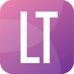 Lt letter logo design with simple style Royalty Free Vector