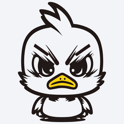 Angry Duck Vector Images (over 290)