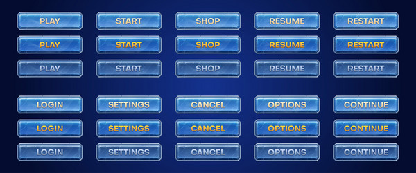 Medieval Ui Game Button Frame Sprite For Animation