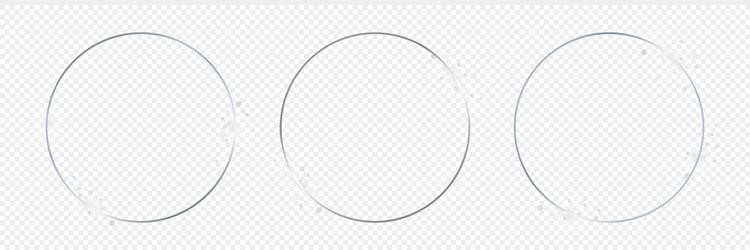 Silver Glitter Circle Frame Transparent Background Vector Images (over 200)