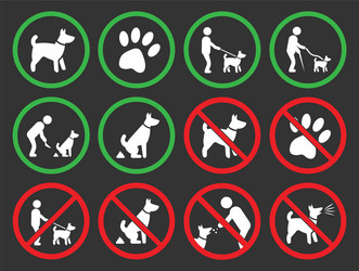 Pet prohibited or regulations Royalty Free Vector Image