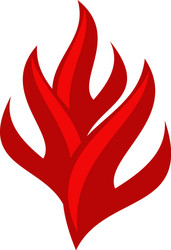 Fire diamond logo design template Royalty Free Vector Image