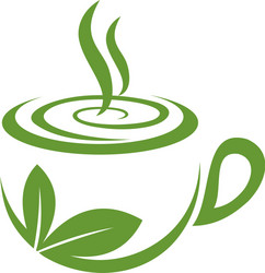 Tea elephant logo design Royalty Free Vector Image