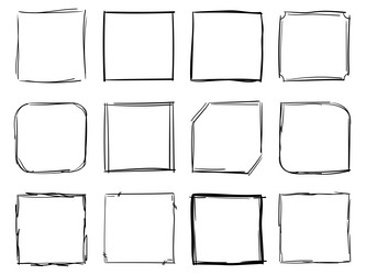 Freehand Rectangle Vector Images (over 1,400)