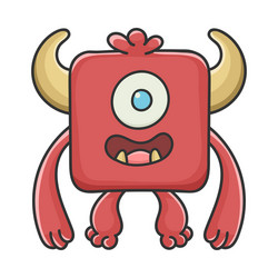 Monster cartoon Royalty Free Vector Image - VectorStock