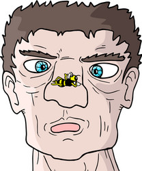 Wasp relax Royalty Free Vector Image - VectorStock