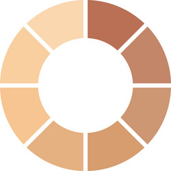 Color Palette for Dark Skin Vector Images (over 140)