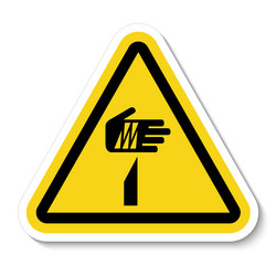 Beware sharp elements symbol isolate on white Vector Image