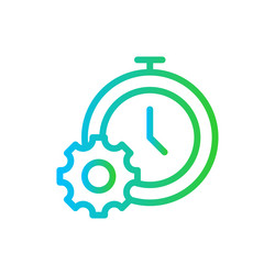 Efficiency key performance indicator icon Vector Image