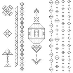 Geometric elements set Royalty Free Vector Image
