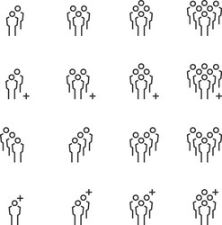 People icon work group team Royalty Free Vector Image