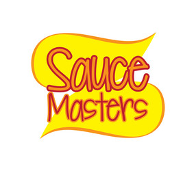Sauce master logo design Royalty Free Vector Image