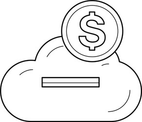 Storage space line icon Royalty Free Vector Image