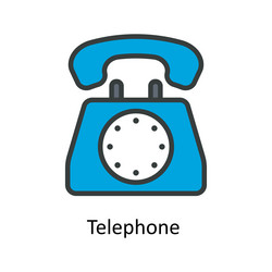 Telephone outline icons simple stock il Royalty Free Vector
