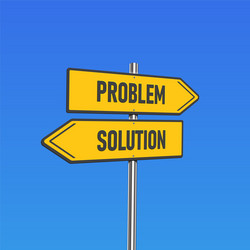 Yellow road signs with go this way Royalty Free Vector Image