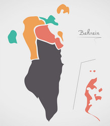 Bahrain Map Territory Vector Images (over 150)