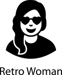 Retro woman Royalty Free Vector Image - VectorStock