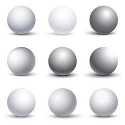 Set 3d balls Royalty Free Vector Image - VectorStock