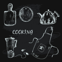 Cooking collection Royalty Free Vector Image - VectorStock