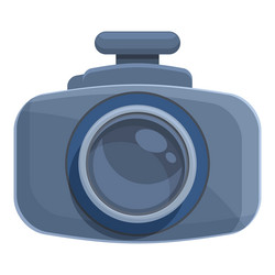 Car video recorder icon cartoon drive camera Vector Image